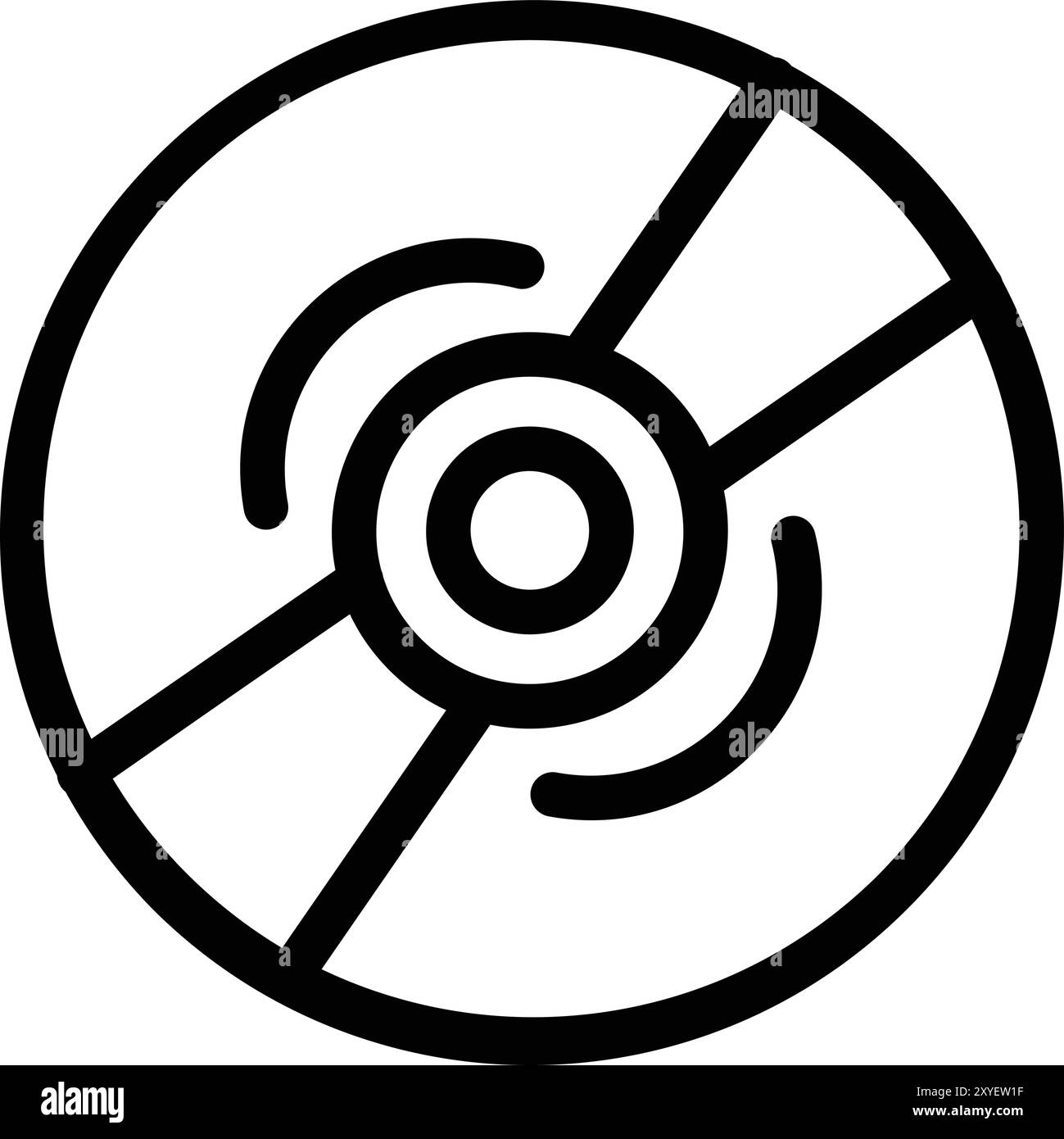 Compact Disk Vector Icon Design Illustration Stock Vector Image & Art ...