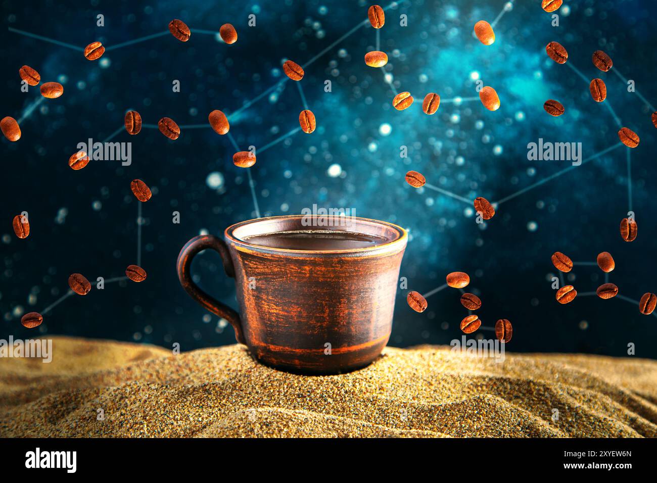 Starry night espresso cafe hi-res stock photography and images - Alamy