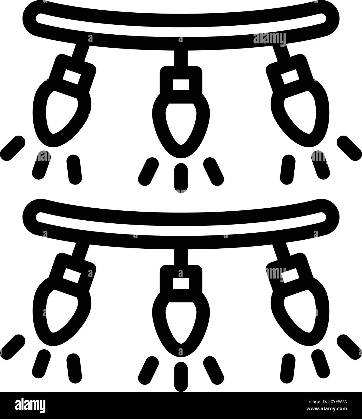 Garland Vector Icon Design Illustration Stock Vector Image & Art - Alamy