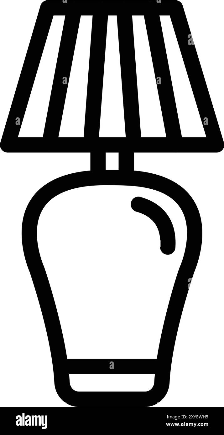 Study lamp illustration vector Black and White Stock Photos & Images ...