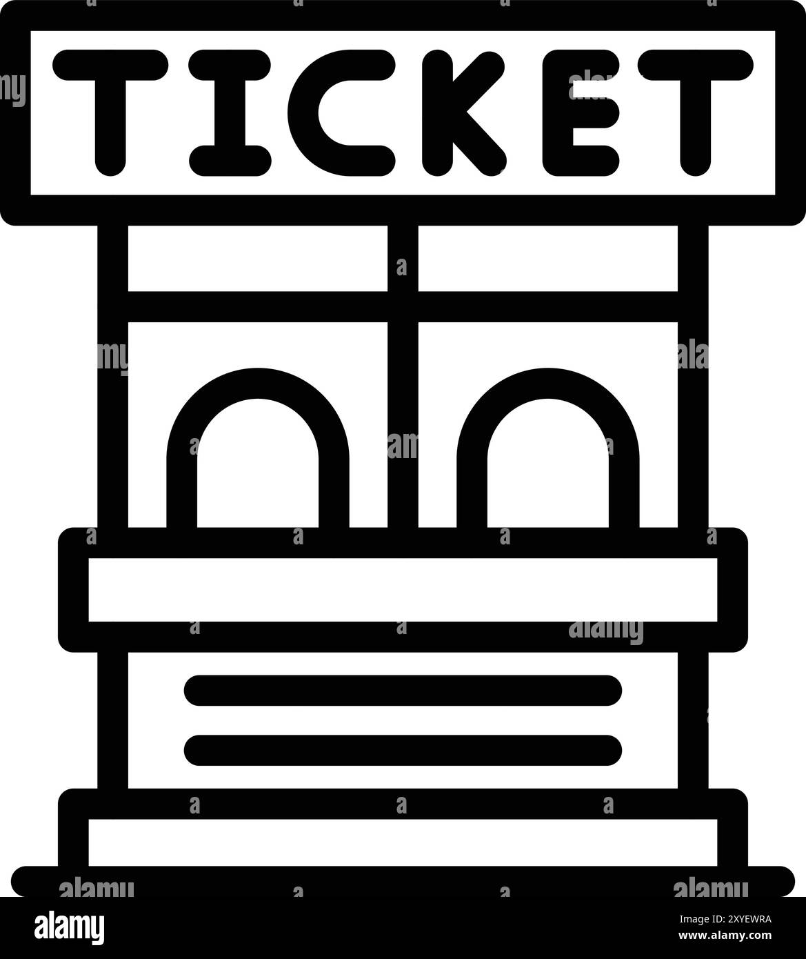 Ticket office Cut Out Stock Images & Pictures - Alamy