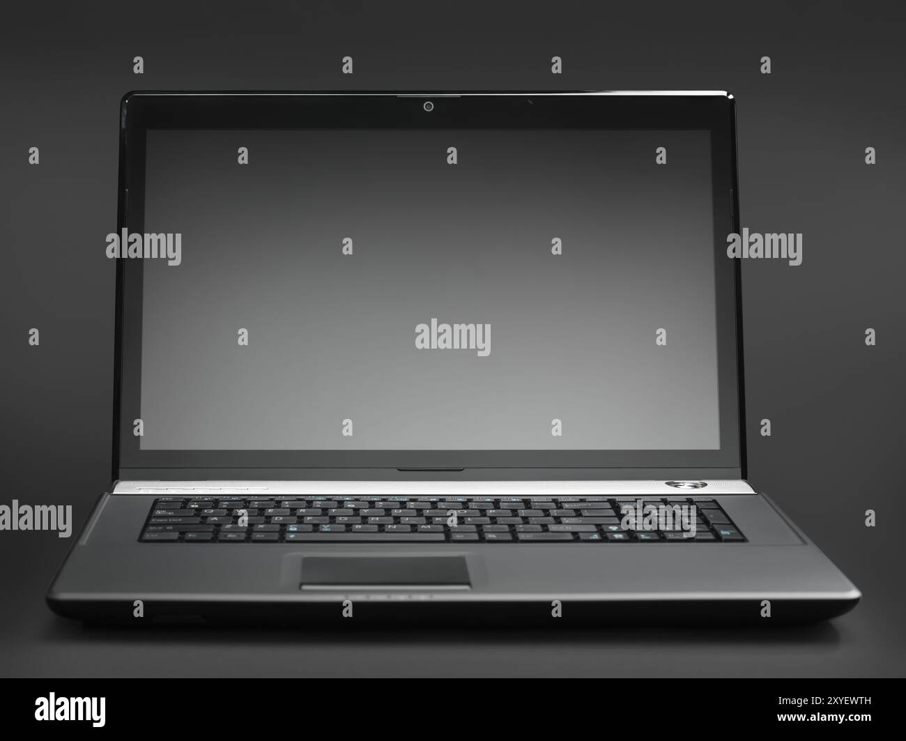 17-inch black laptop computer isolated with a clipping path Stock Photo ...