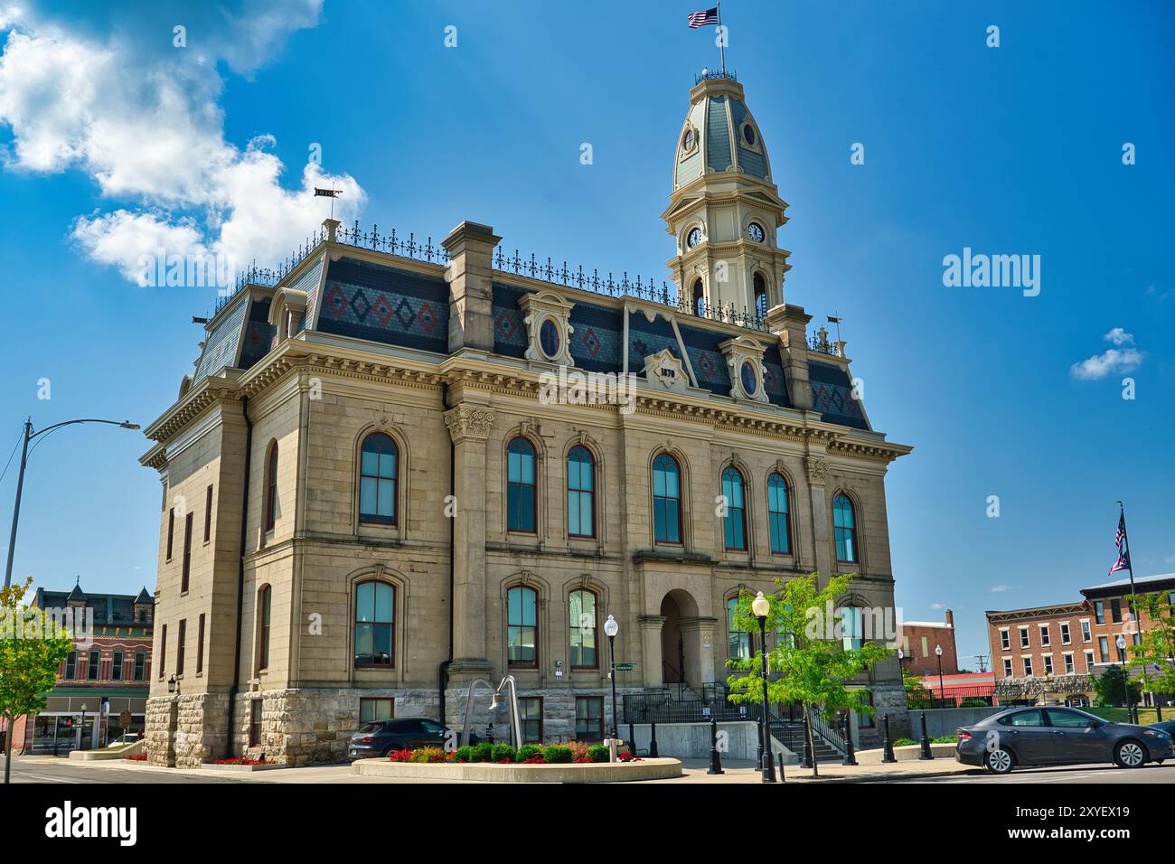 Logan county courthouse in Bellefontaine, Ohio, located along U.S ...