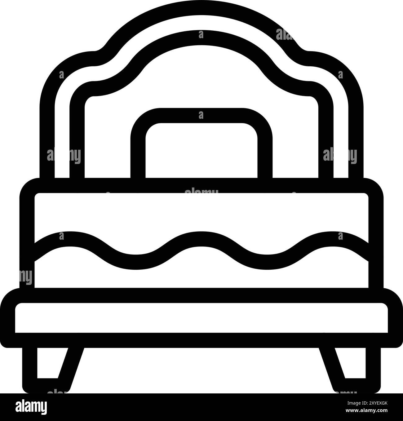 Bed Vector Icon Design Illustration Stock Vector Image & Art - Alamy