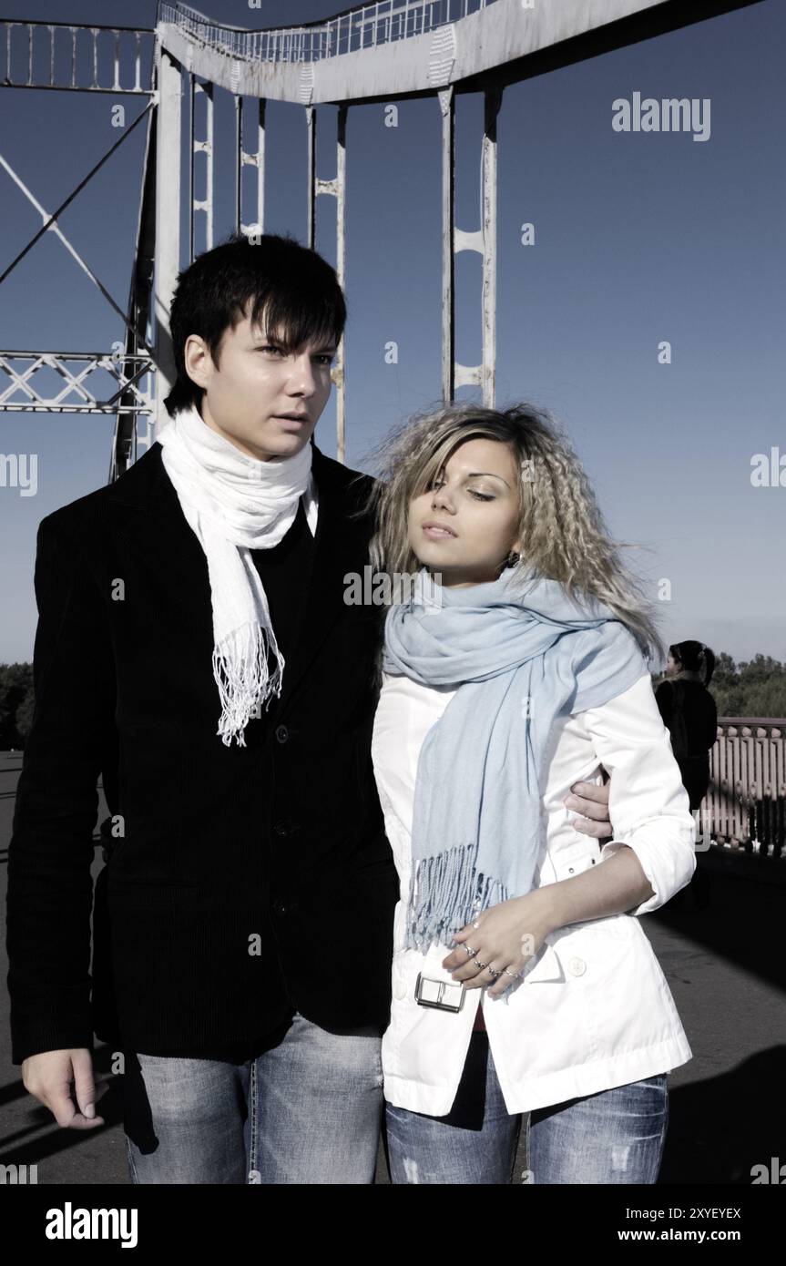 People walks across youth bridge hi-res stock photography and images ...