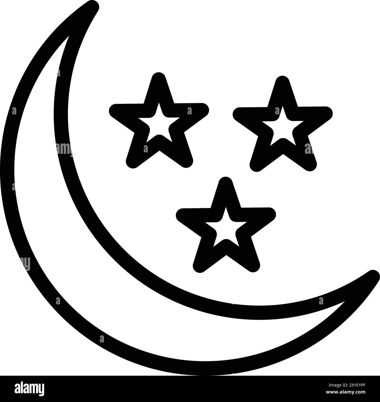 Crescent iconography Stock Vector Images - Alamy