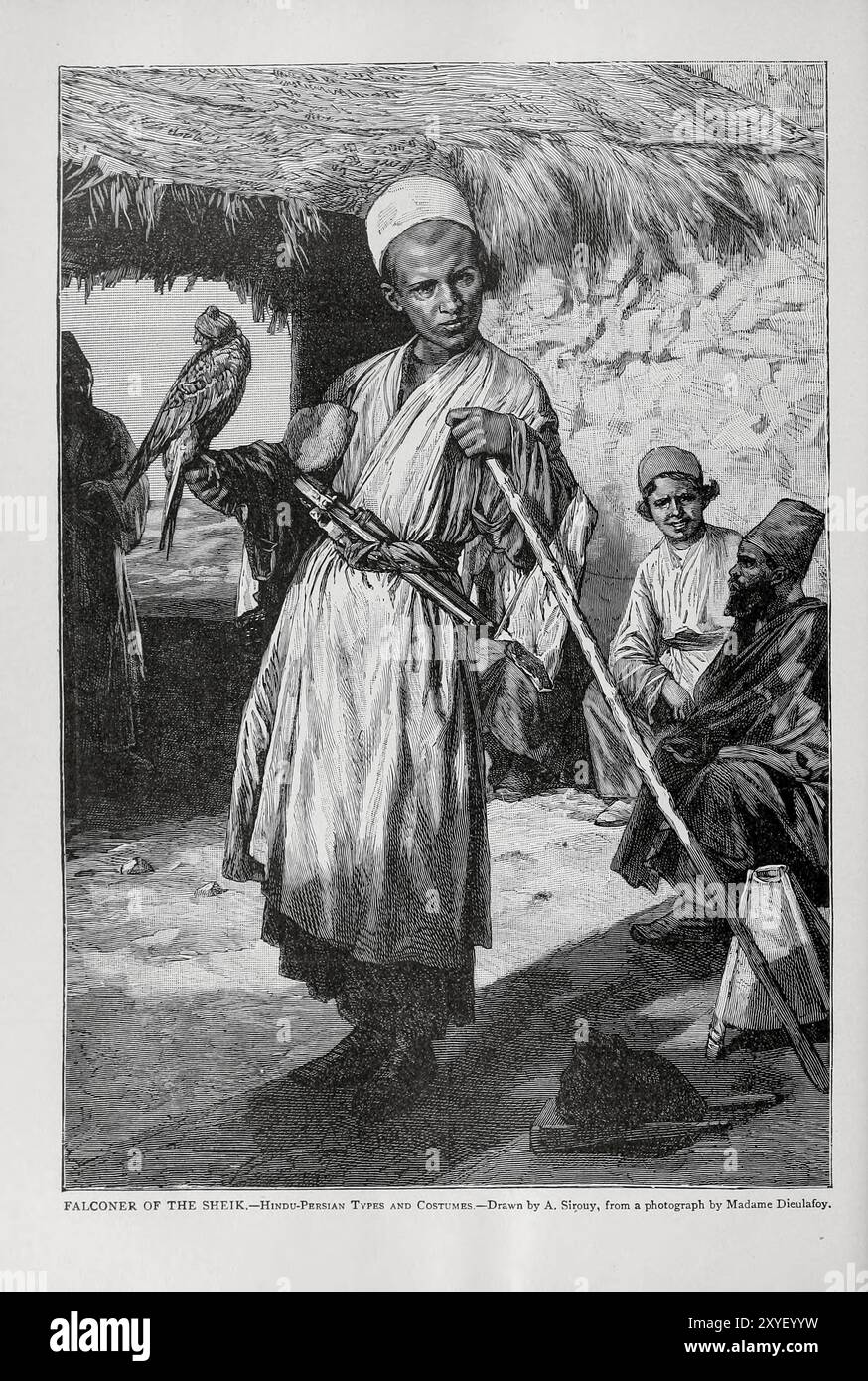 FALCONER OF THE SHEIK. Hindu-Persian Types and Costumes Drawn by A ...
