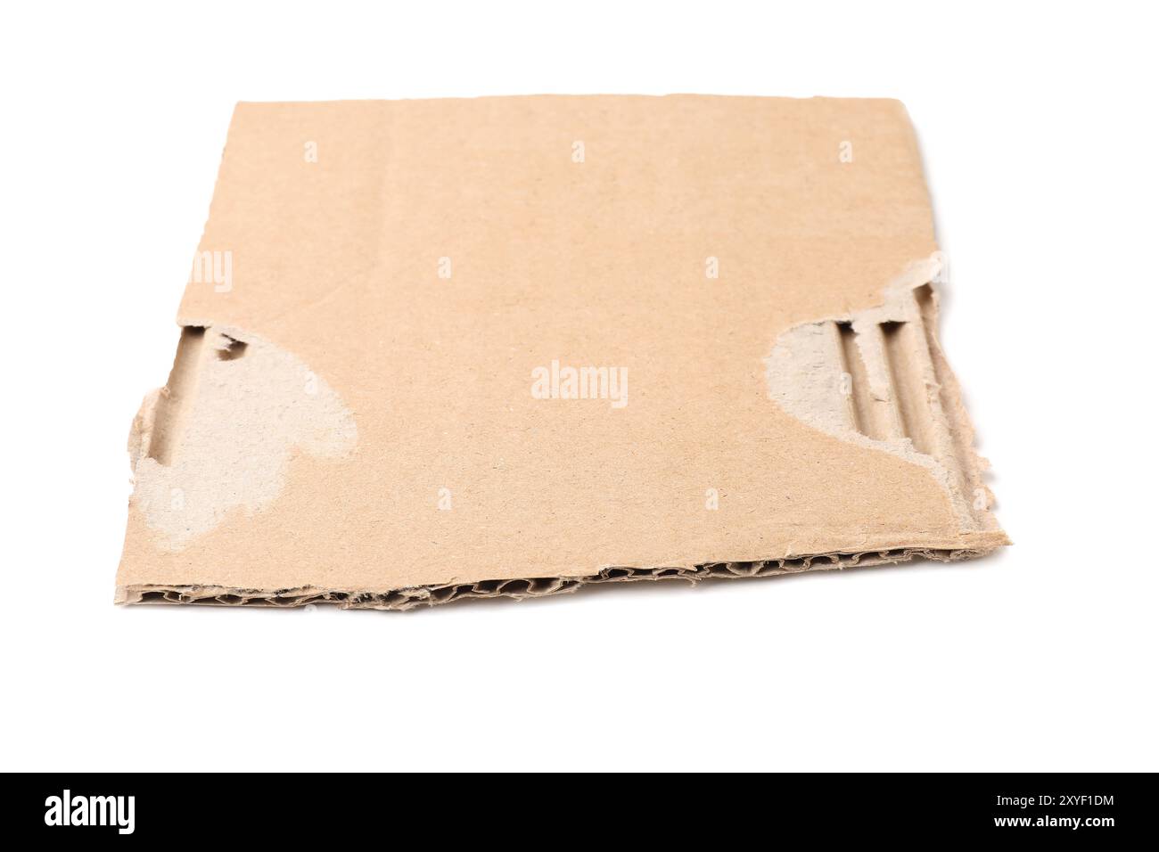 One carton paper sheet isolated on white Stock Photo - Alamy