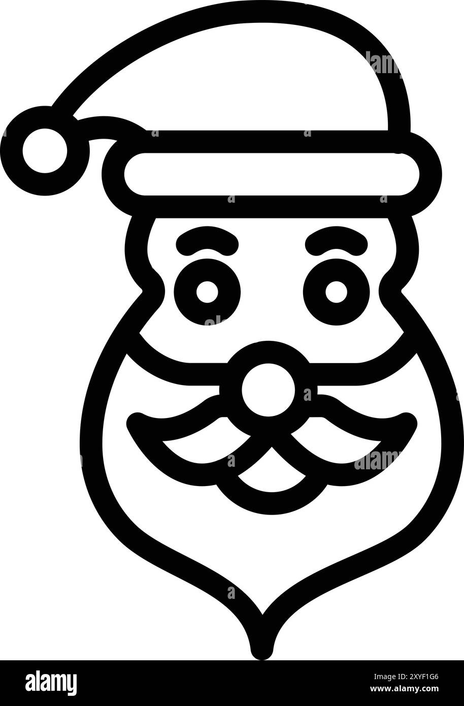 Santa claus Vector Icon Design Illustration Stock Vector Image & Art ...