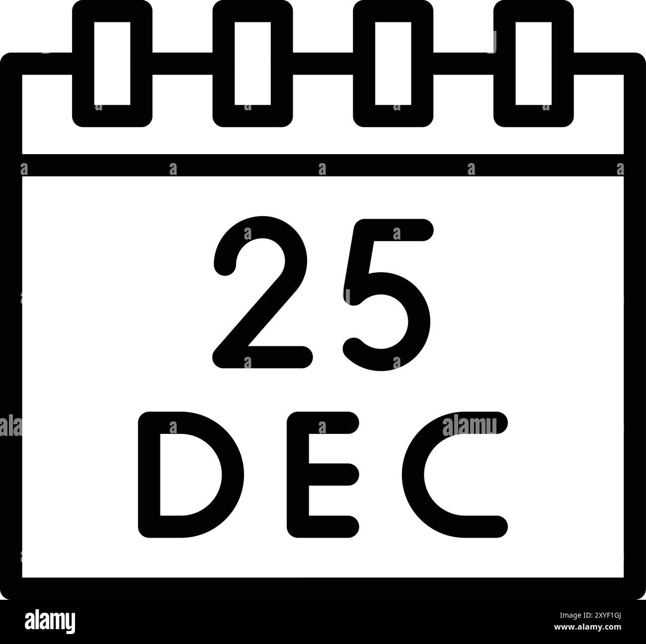 Illustration calendar icon design Black and White Stock Photos & Images ...