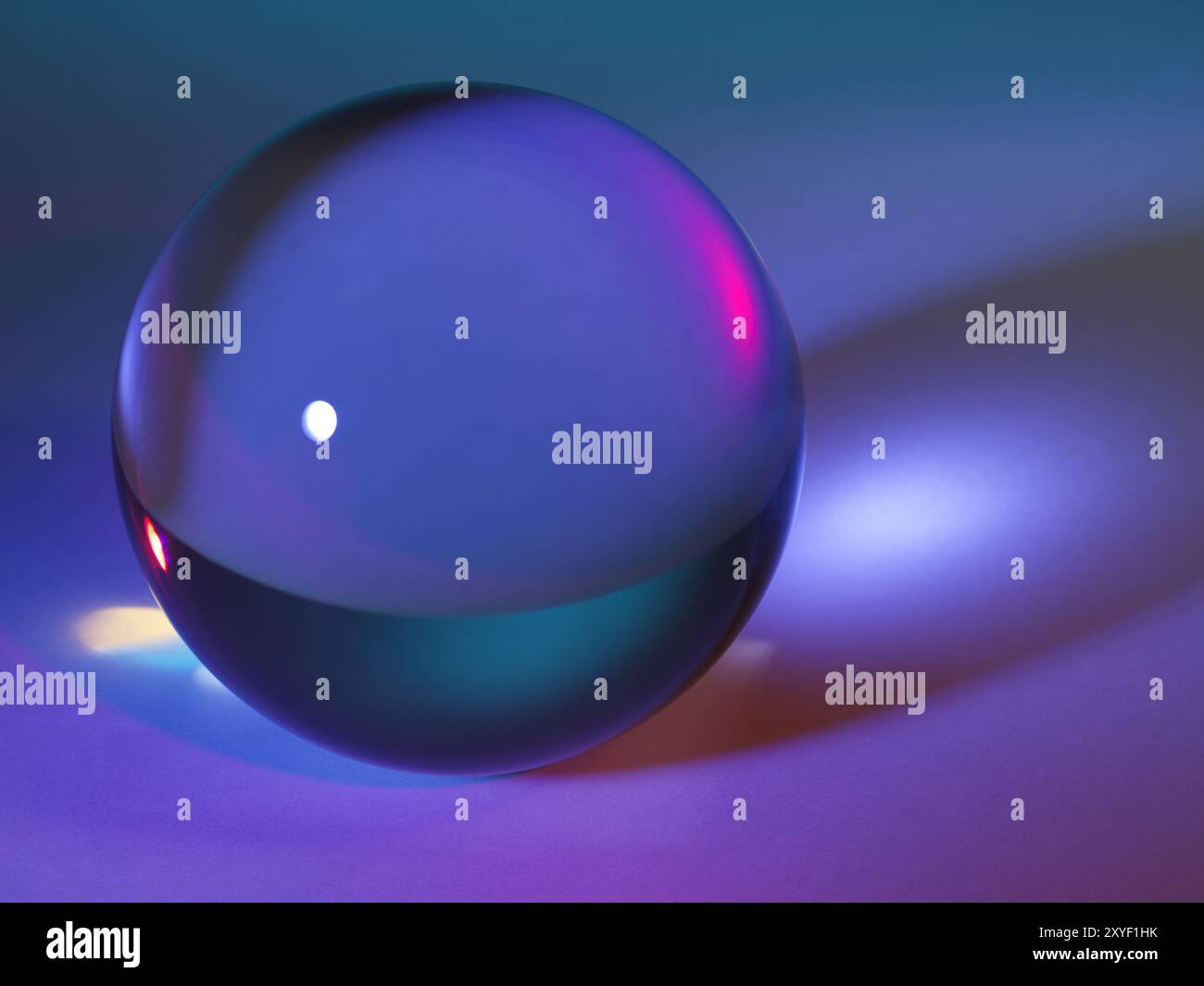 Abstract crystal ball on colorful background Stock Photo - Alamy