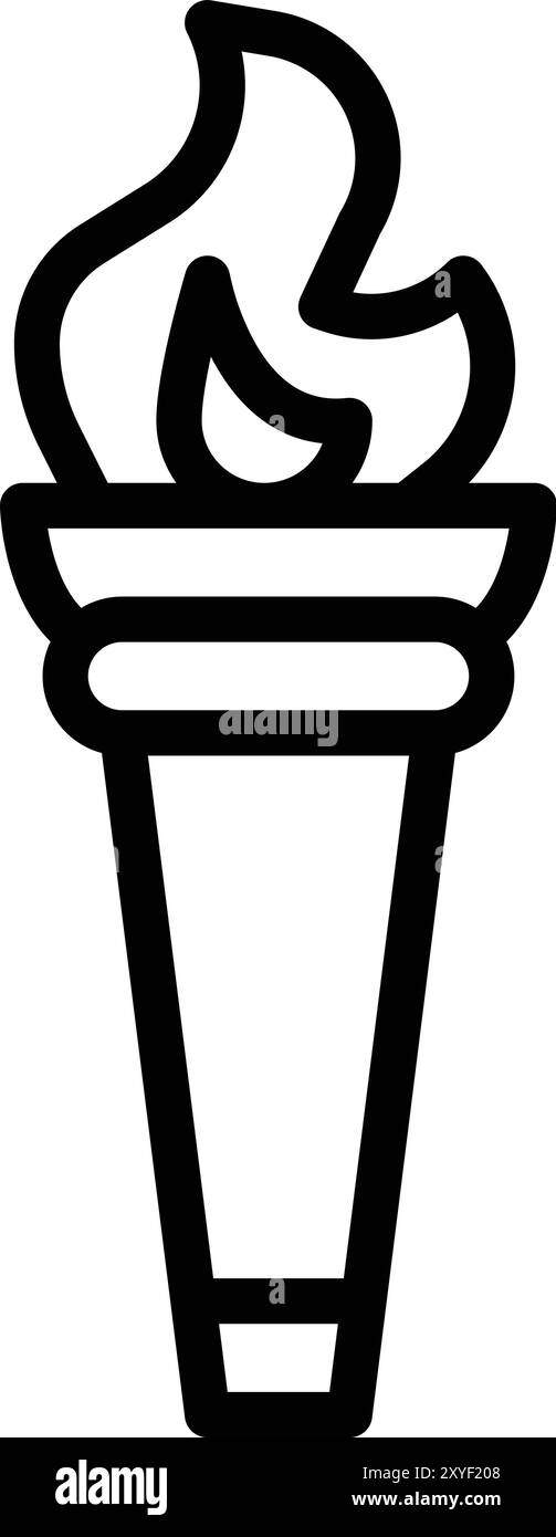 Fire torch Cut Out Stock Images & Pictures - Alamy