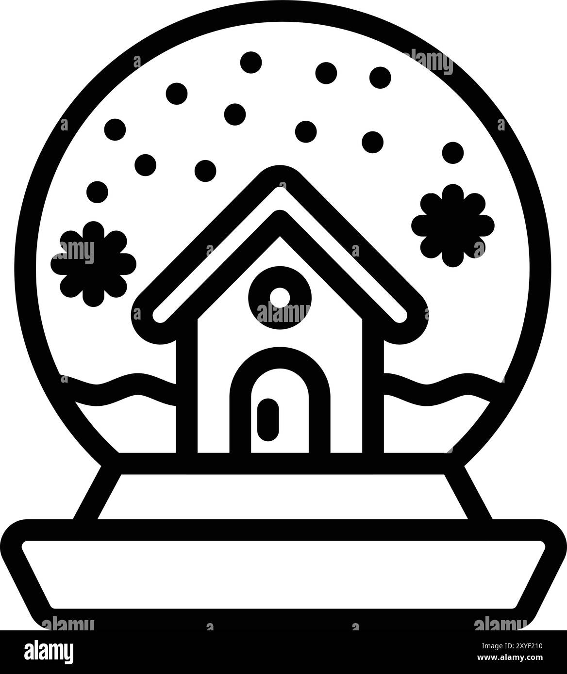 Snow globe Black and White Stock Photos & Images - Alamy