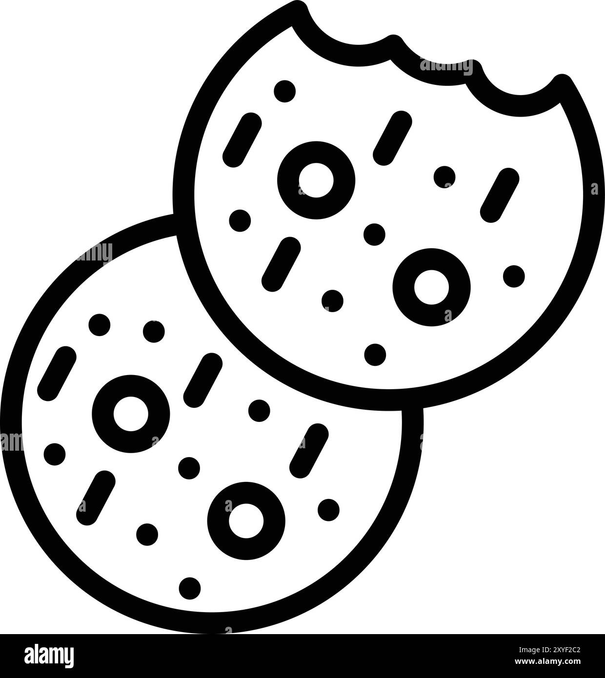 Cookies Vector Icon Design Illustration Stock Vector Image & Art - Alamy