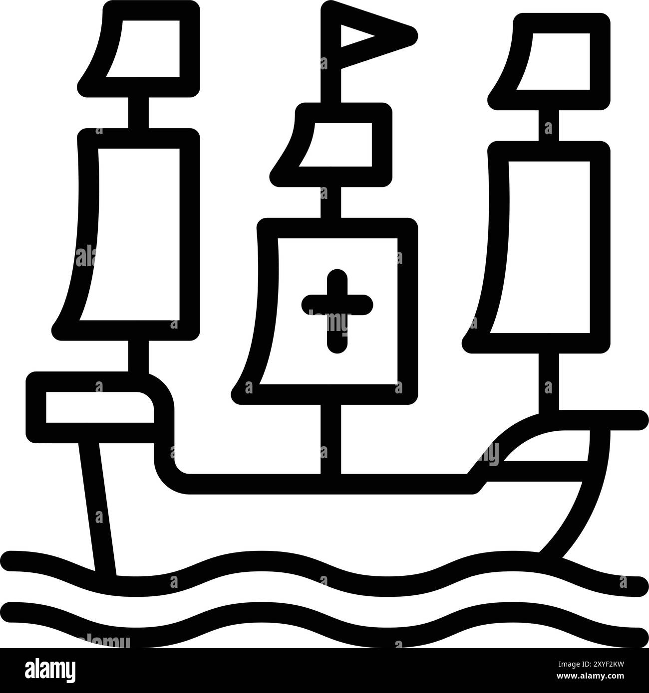 Ship icon vector vectors hi-res stock photography and images - Alamy