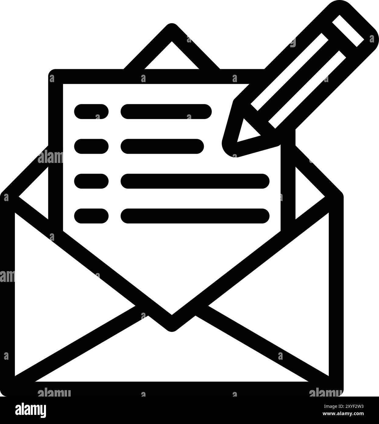 Write email vector vectors Stock Vector Images - Alamy