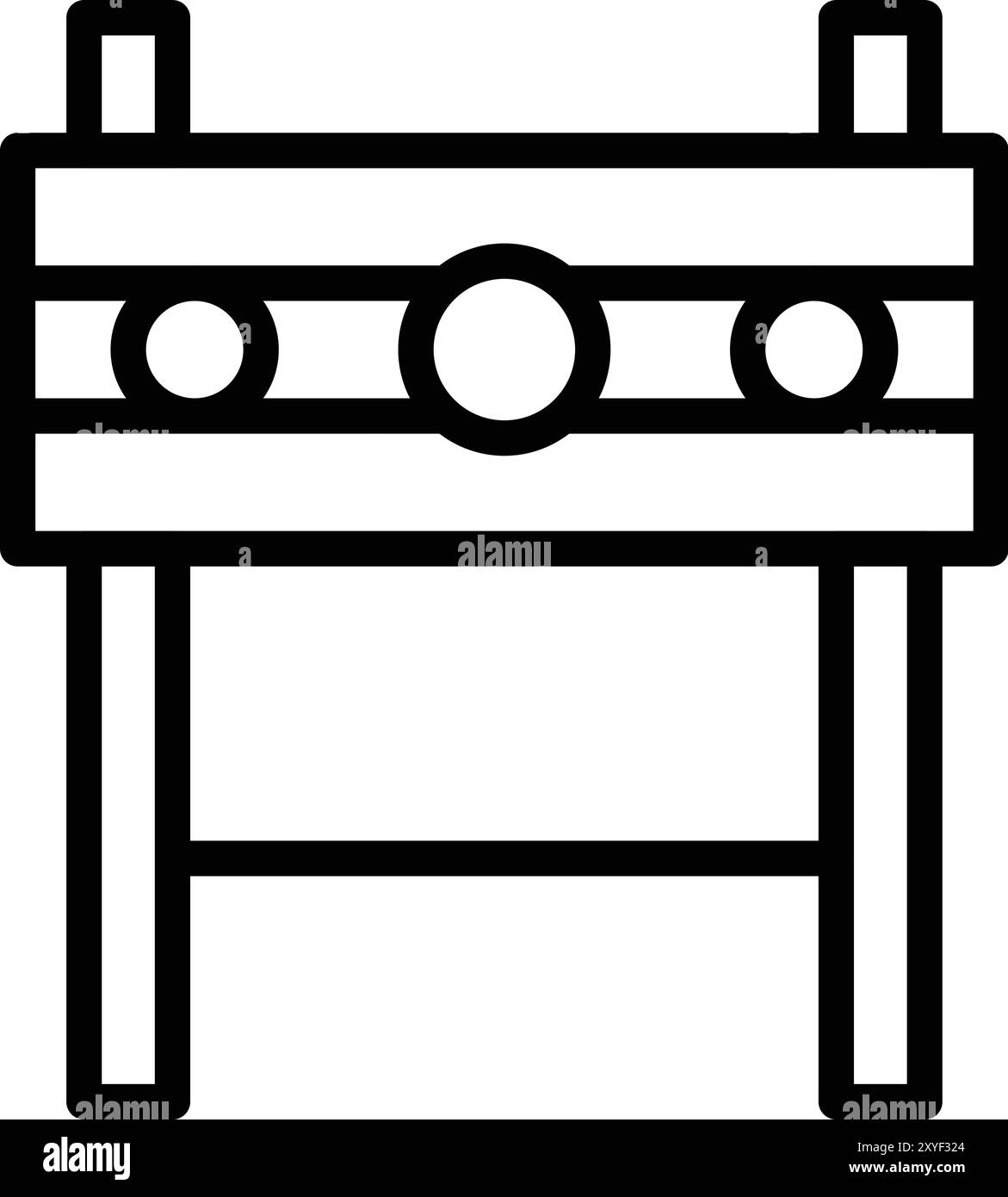 Pillory Vector Icon Design Illustration Stock Vector Image & Art - Alamy
