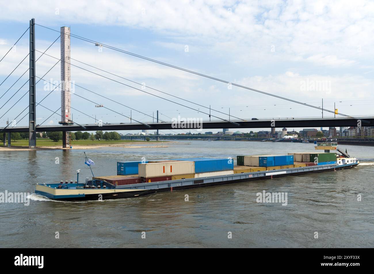 Barges on rhine river in hi-res stock photography and images - Alamy
