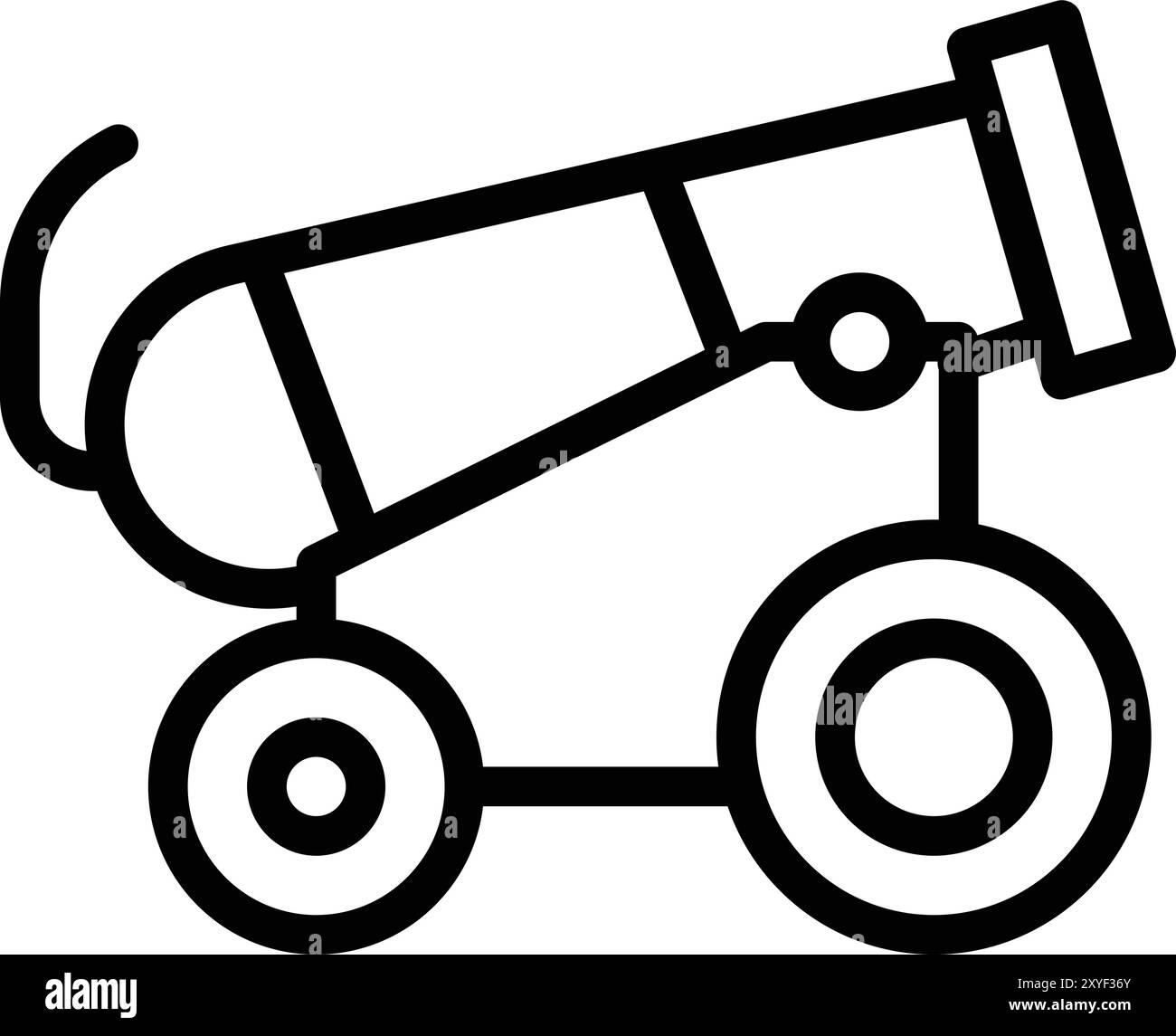 Cannon artillery vector vectors hi-res stock photography and images - Alamy