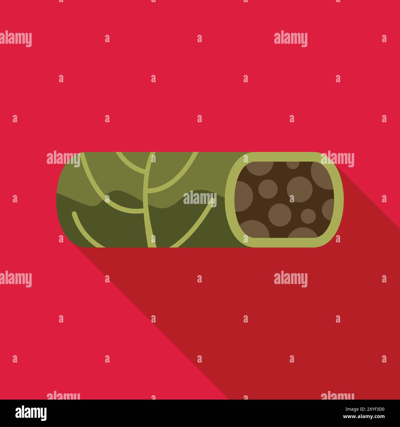 Cuban cigar icon in flat style isolated on white background. Vector ...