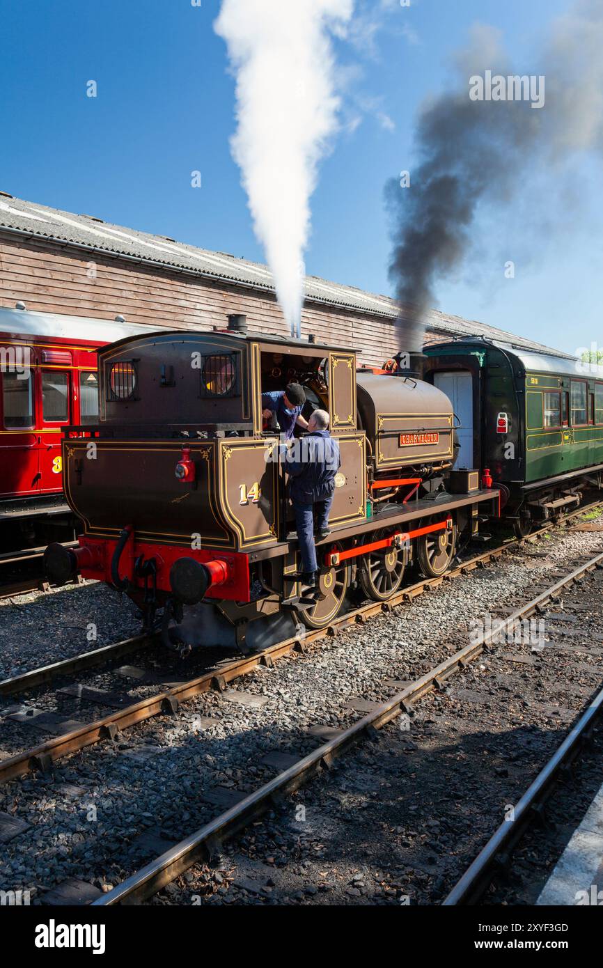 UK, England, Kent, Tenterden Town Station on the Kent and East Sussex ...