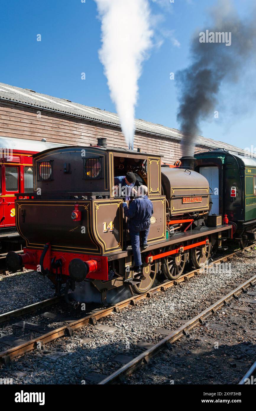 UK, England, Kent, Tenterden, Locomotive No. 14 "Charwelton" at ...