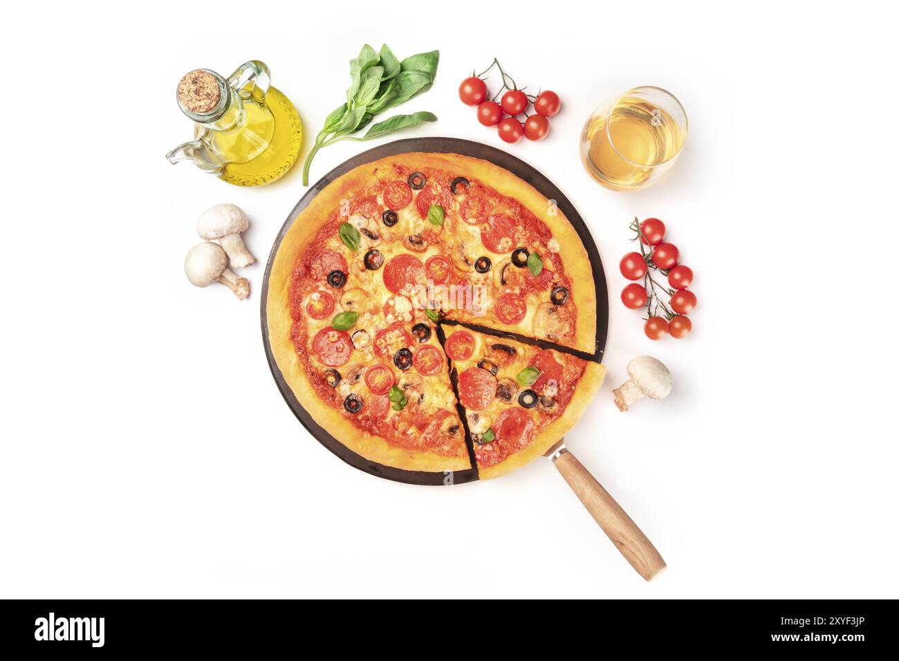 Photo on top ingredients Cut Out Stock Images & Pictures - Alamy