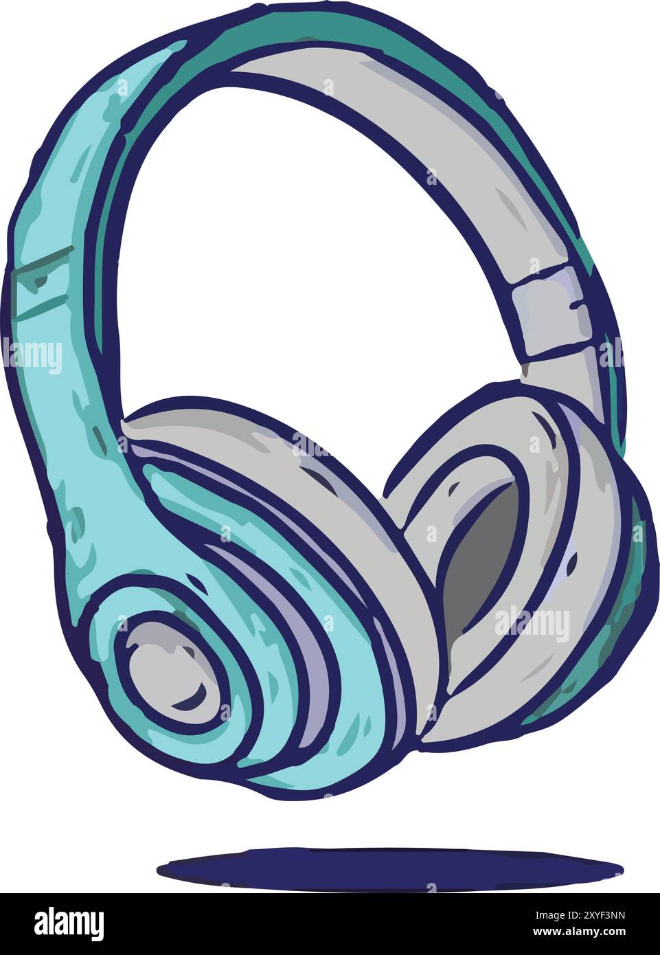 Cartoon earphones hi-res stock photography and images - Alamy