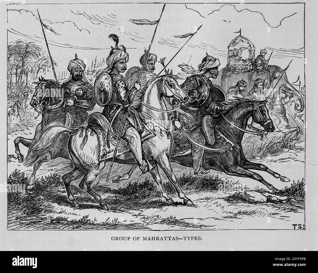 GROUP OF MAHRATTAS from volume II of Ridpath's Universal history by ...