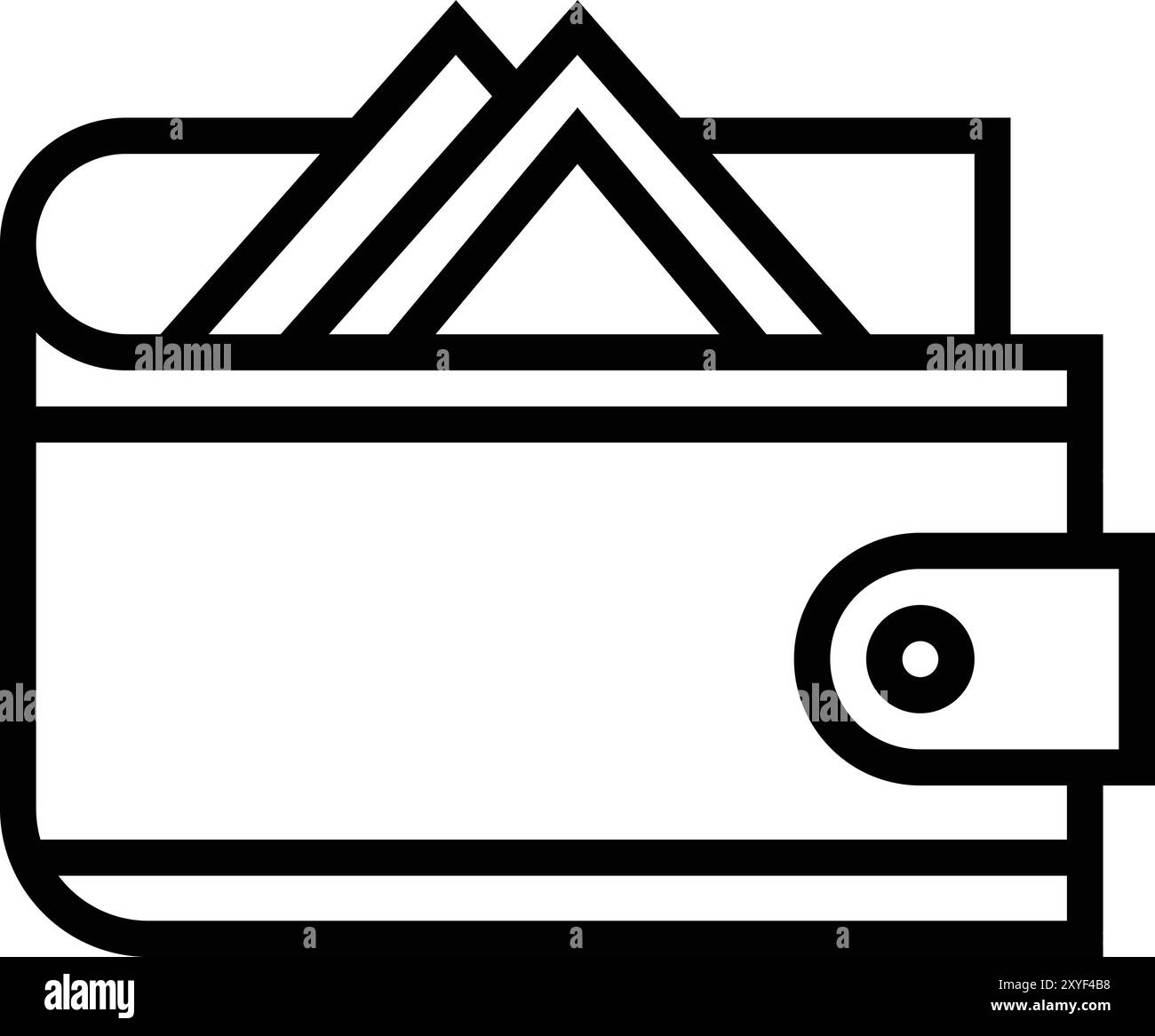 Wallet simple vector icon Stock Vector Images - Alamy