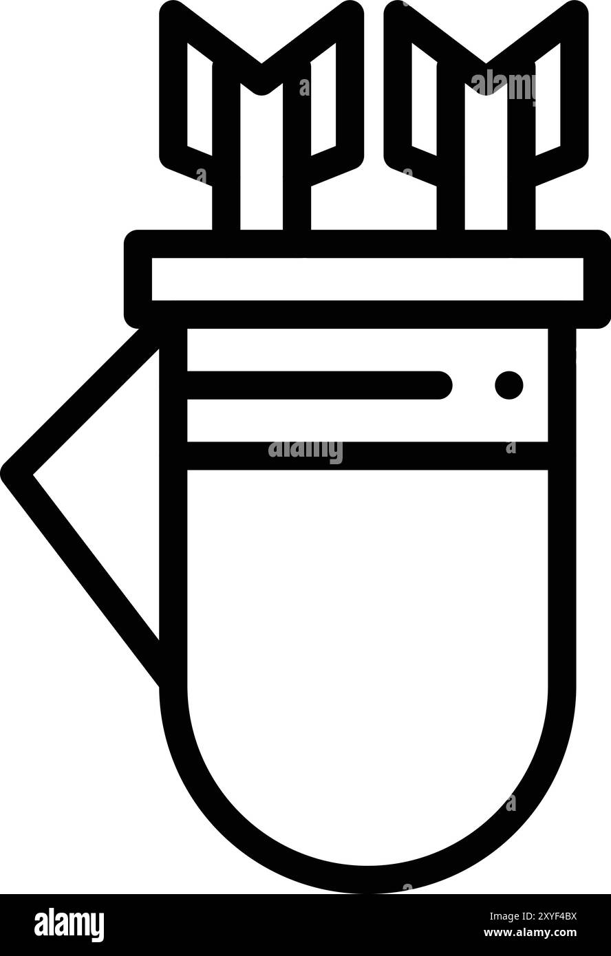 Quiver, bow, and arrows Black and White Stock Photos & Images - Alamy