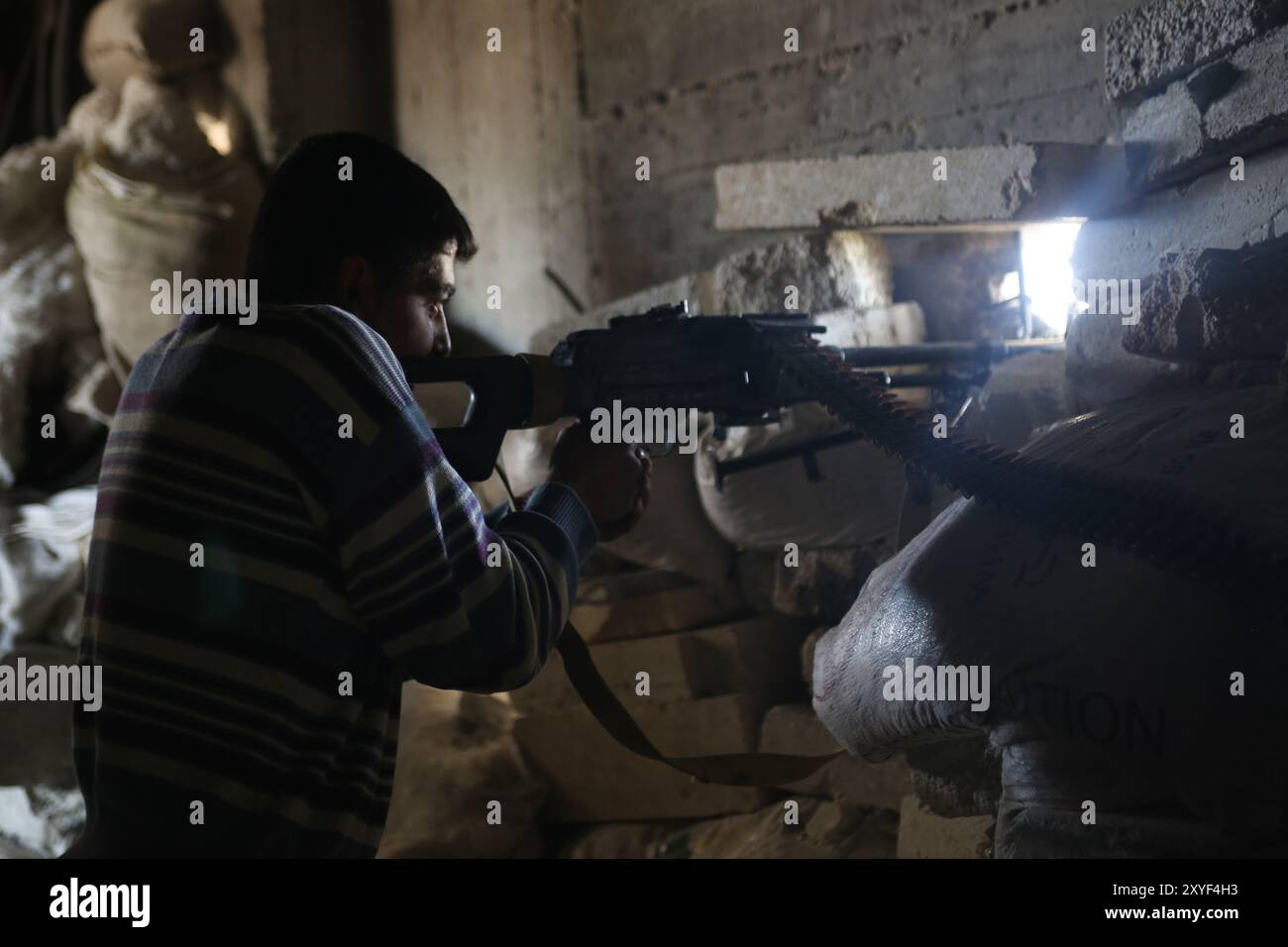 Clashes between the Mujahedeen army (a faction of the Free Syrian Army ...