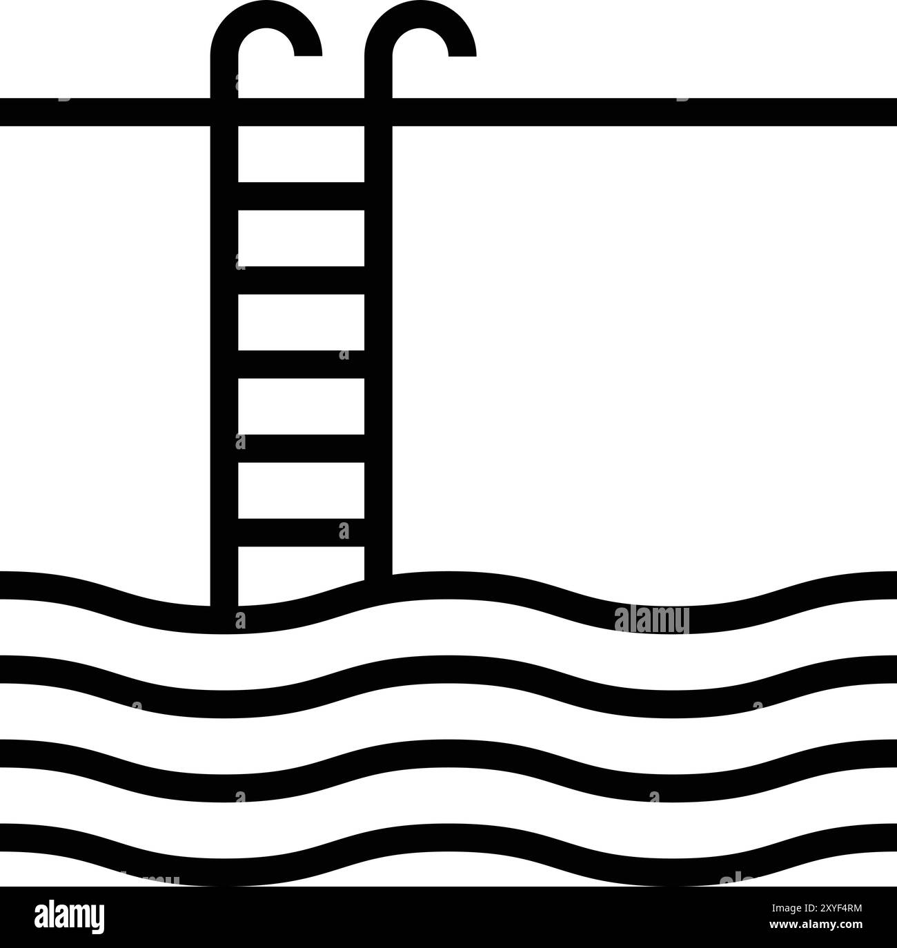 Water pool icon vector Black and White Stock Photos & Images - Alamy