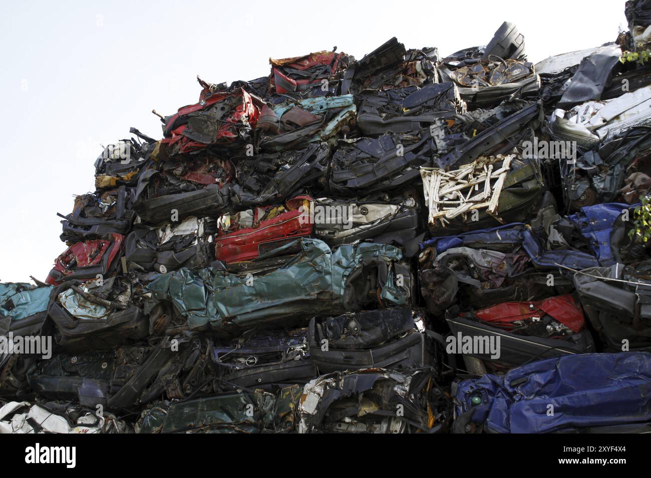 Pressed scrap yard in hi-res stock photography and images - Alamy