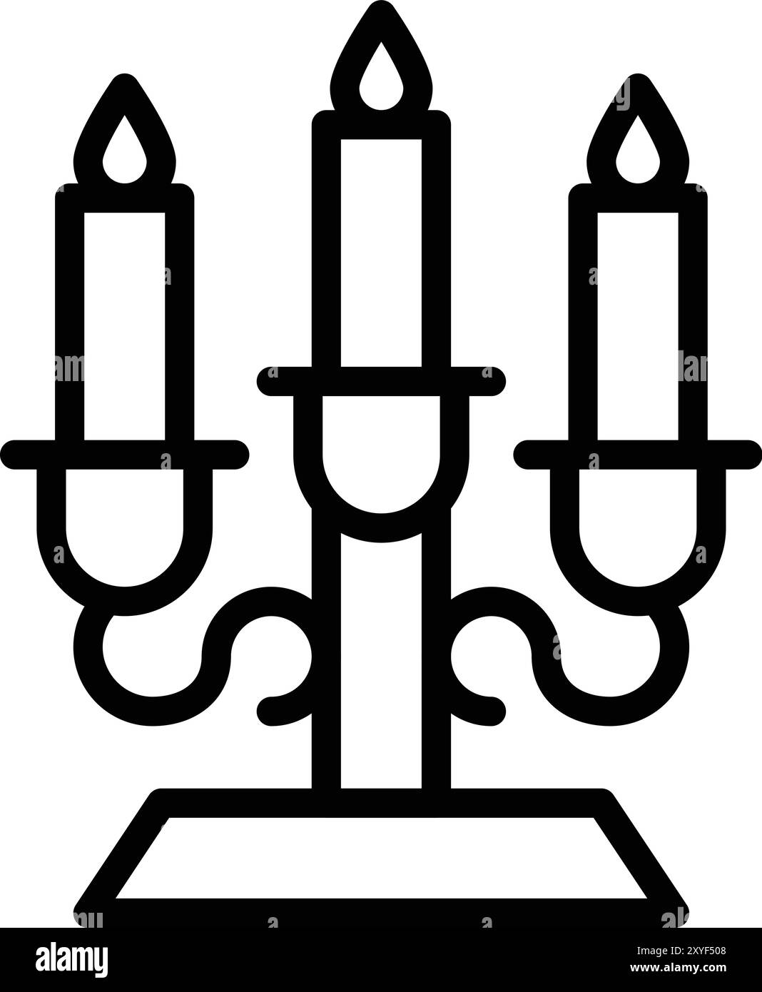 Candlestick holder vector vectors hi-res stock photography and images - Alamy