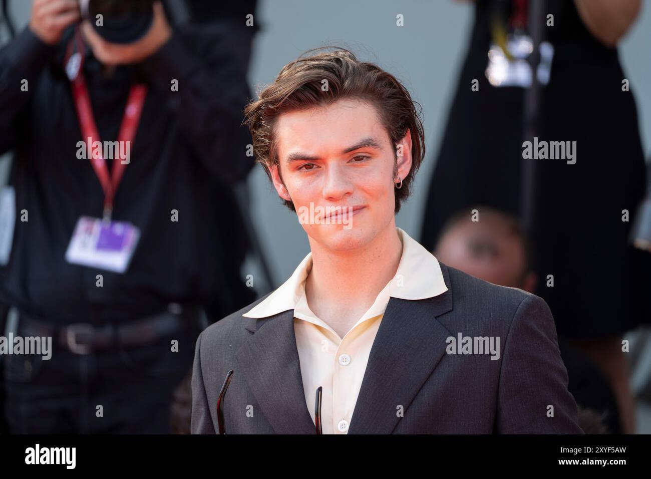 Lido di Venezia, Italy, August 29, 2024 - Louis Partridge attends at ...