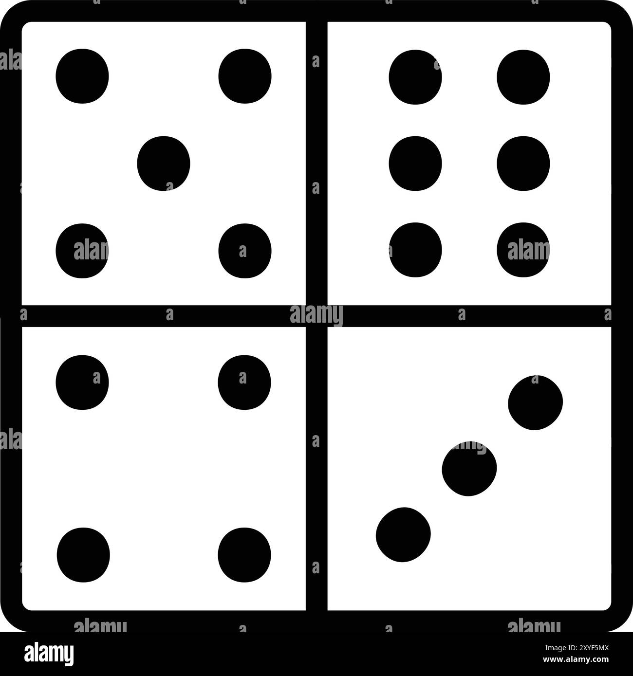 Domino game clipart Black and White Stock Photos & Images - Alamy