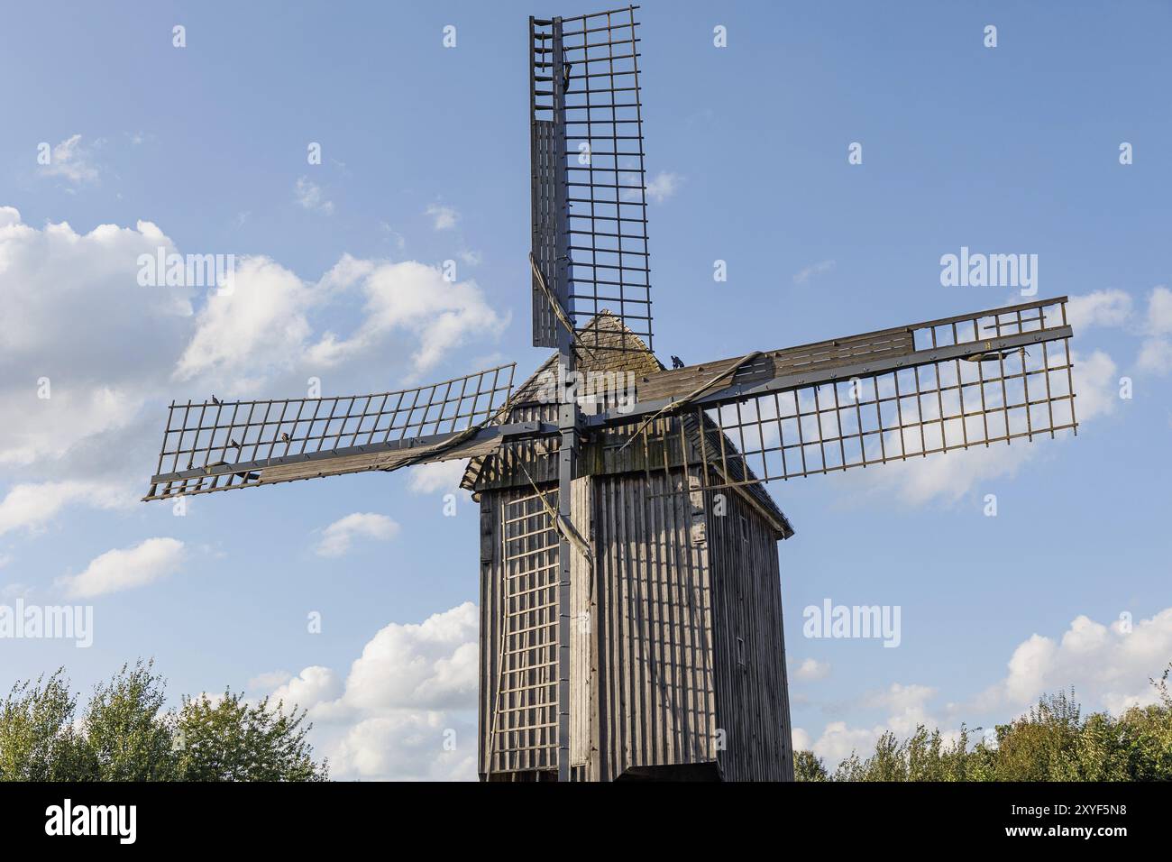 Windmill with broken sails hi-res stock photography and images - Alamy