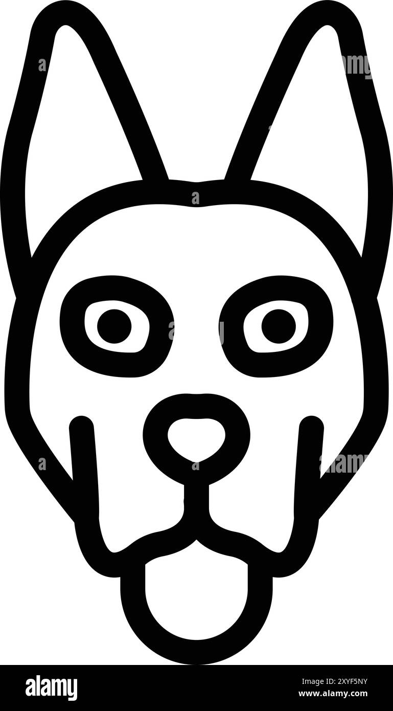 Dog Vector Icon Design Illustration Stock Vector Image & Art - Alamy