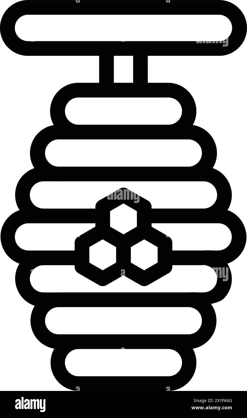 Bee logo vector icon Black and White Stock Photos & Images - Alamy