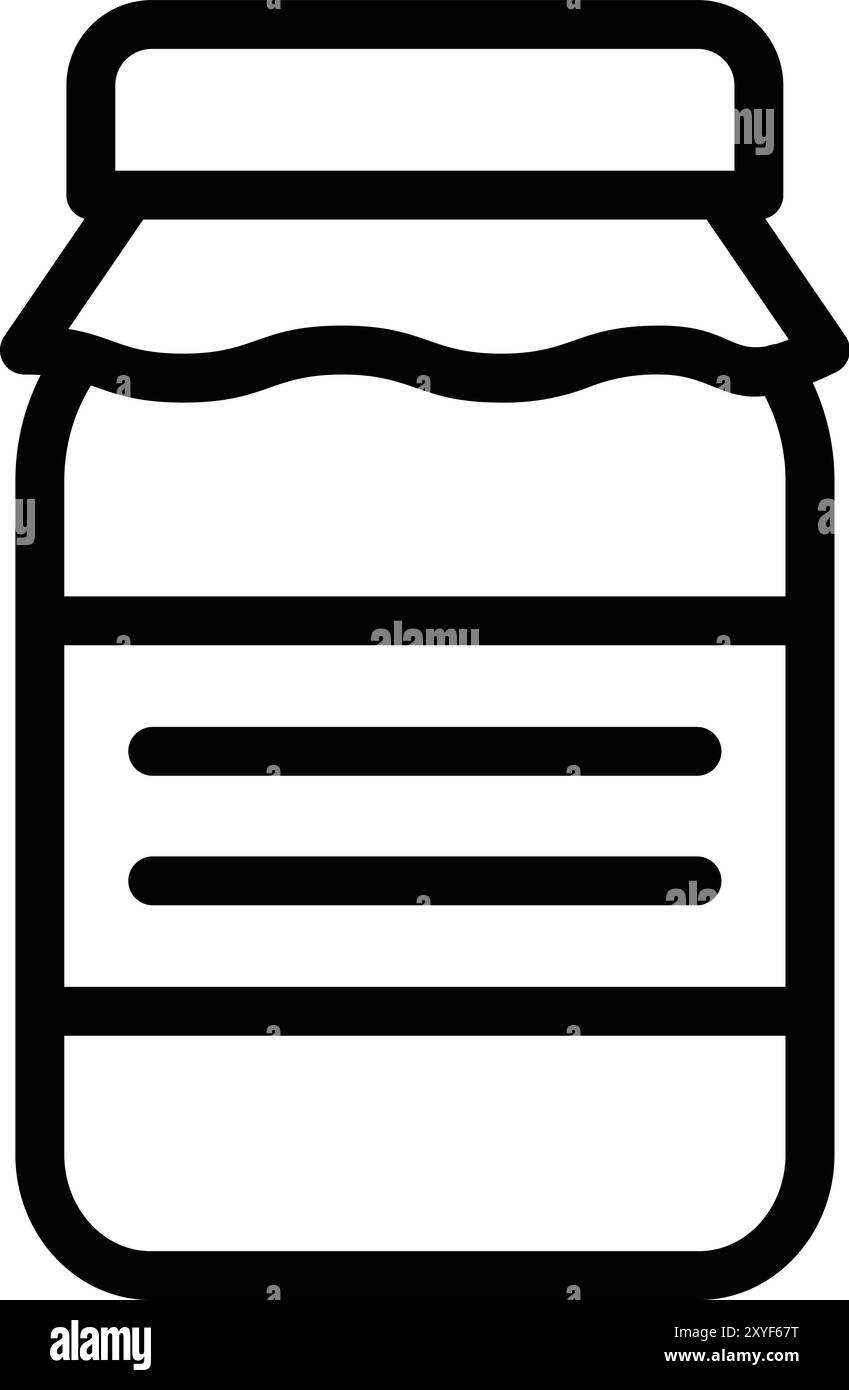 Jar Vector Icon Design Illustration Stock Vector Image & Art - Alamy