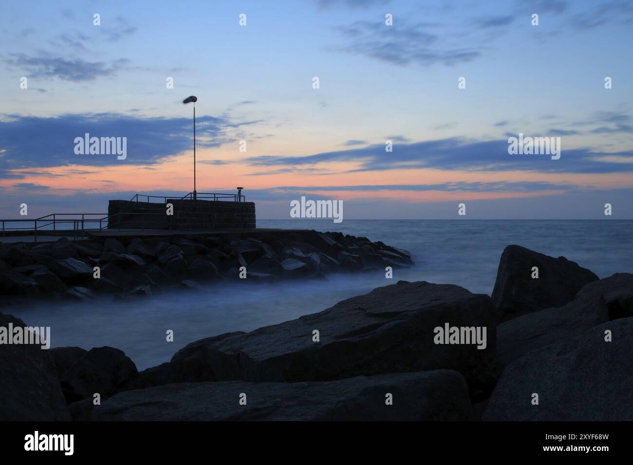 On the western pier in Warnemuende Stock Photo - Alamy