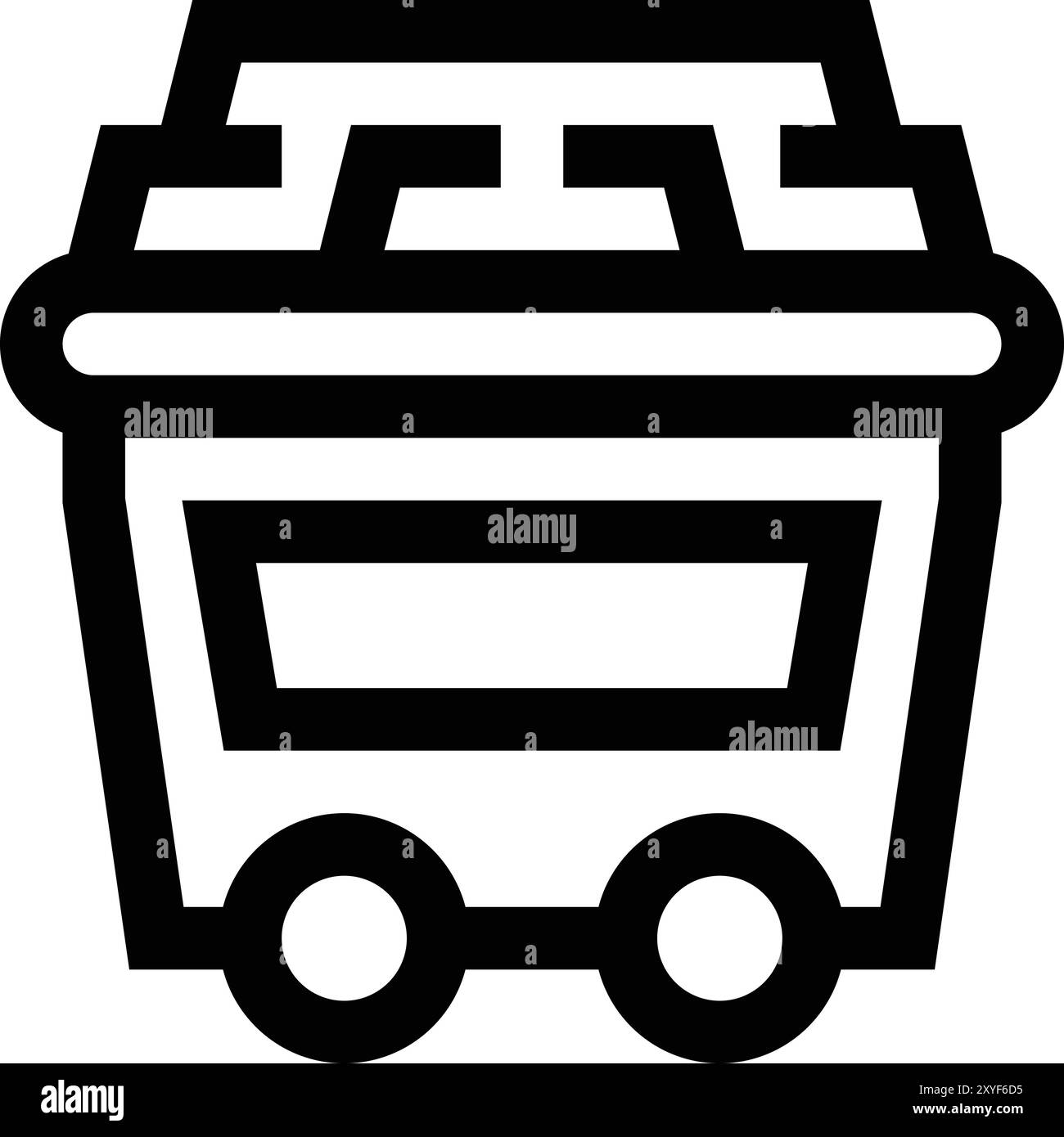 Coal Trolley Vector Icon Design Illustration Stock Vector Image & Art ...
