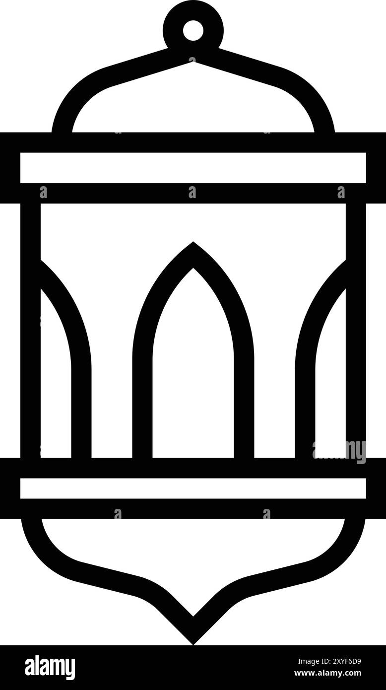Simple lantern icon logo Stock Vector Images - Alamy