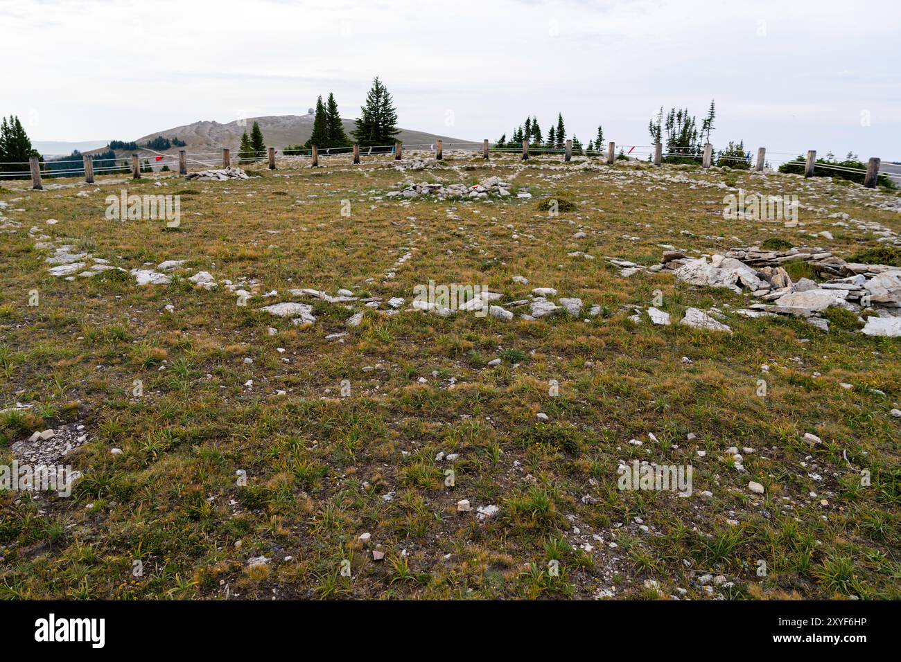 Photograph of the Bighorn Medicine Wheel, a remote site sacred to ...