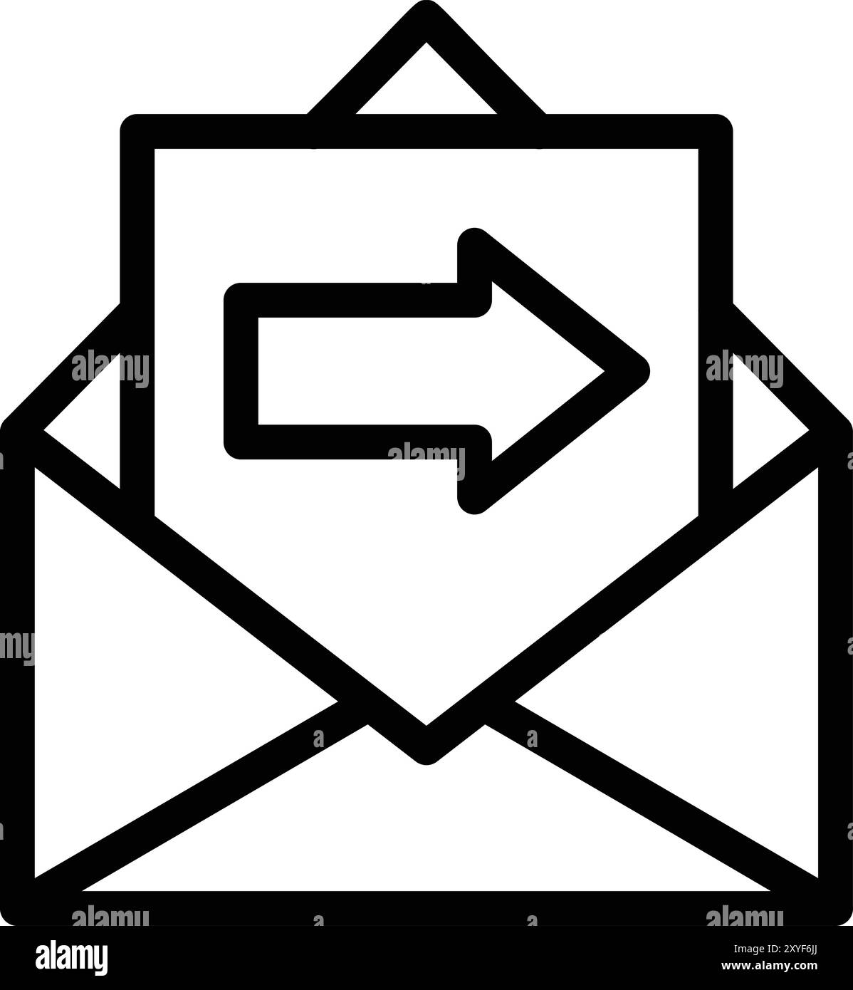 Forwarding Vector Icon Design Illustration Stock Vector Image & Art - Alamy