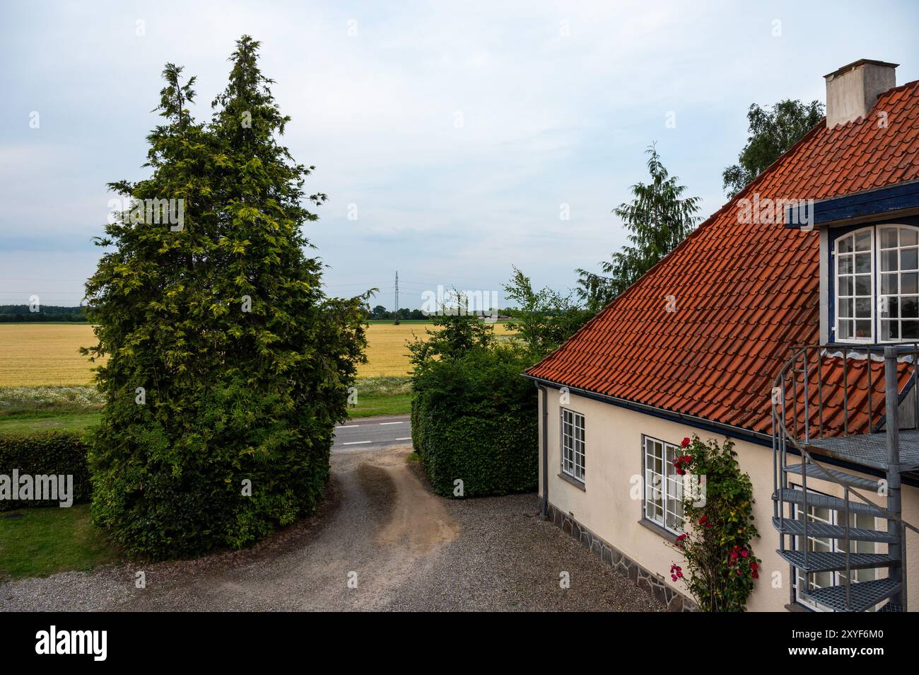Maribo, Lolland, Denmark, July 21, 2024 - High angle view over large ...