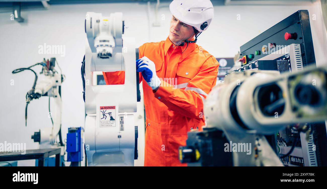 Maintenance engineering repair automatic welding robotic arm machine at ...