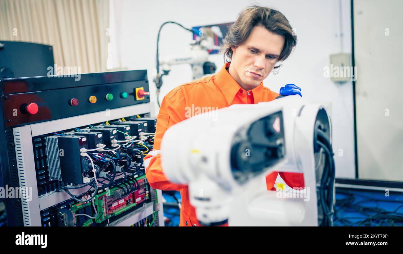 Maintenance engineering repair automatic welding robotic arm machine at ...