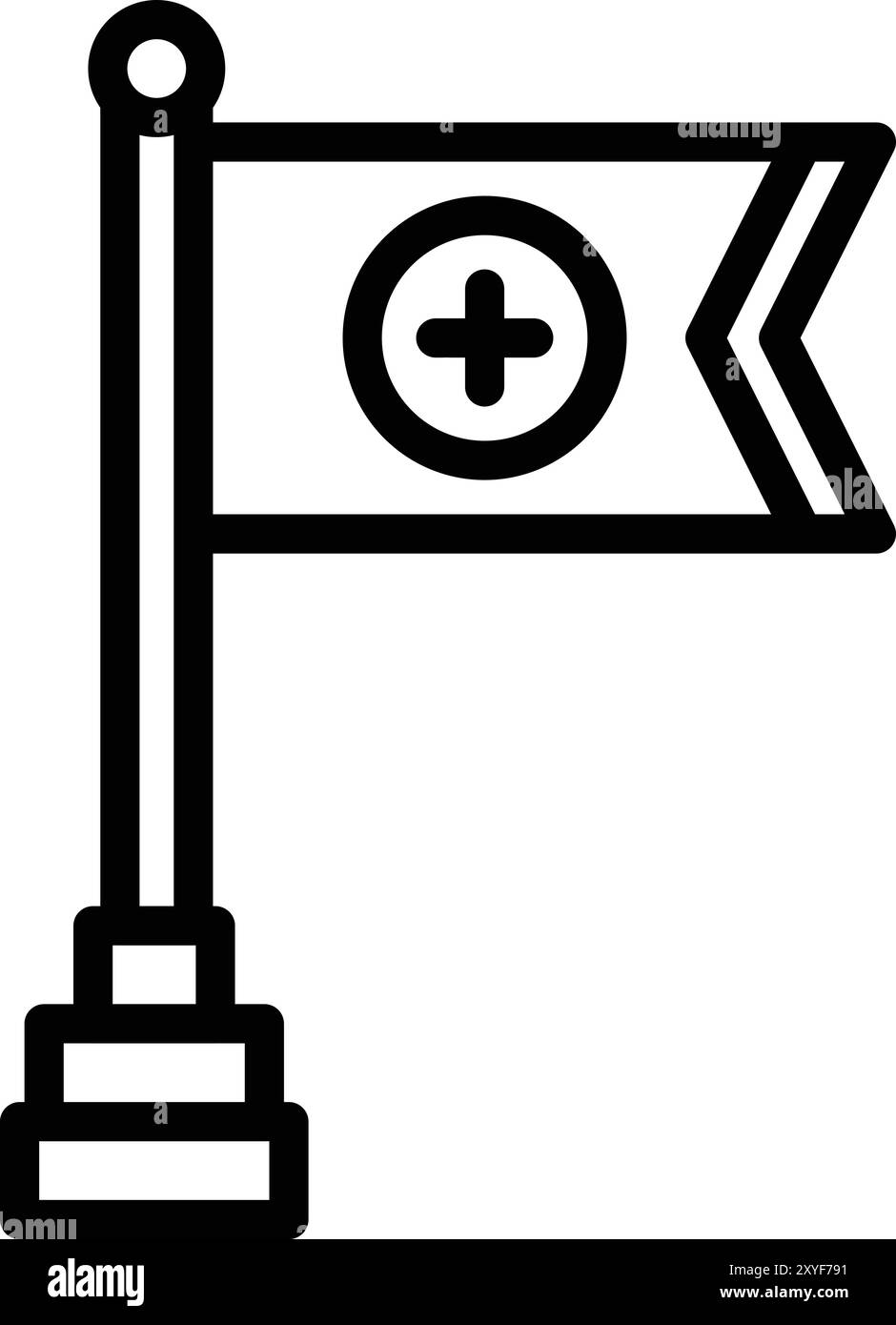 Medieval flag Vector Icon Design Illustration Stock Vector Image & Art ...